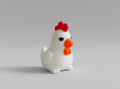 Cute Mini Chicken - Free 3D Print Model - MakerWorld