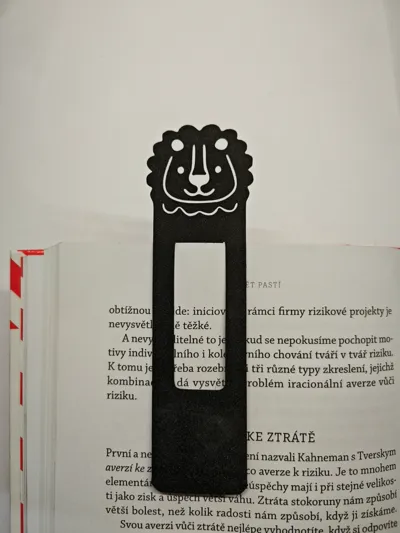 Lion bookmark by Icew33 - MakerWorld