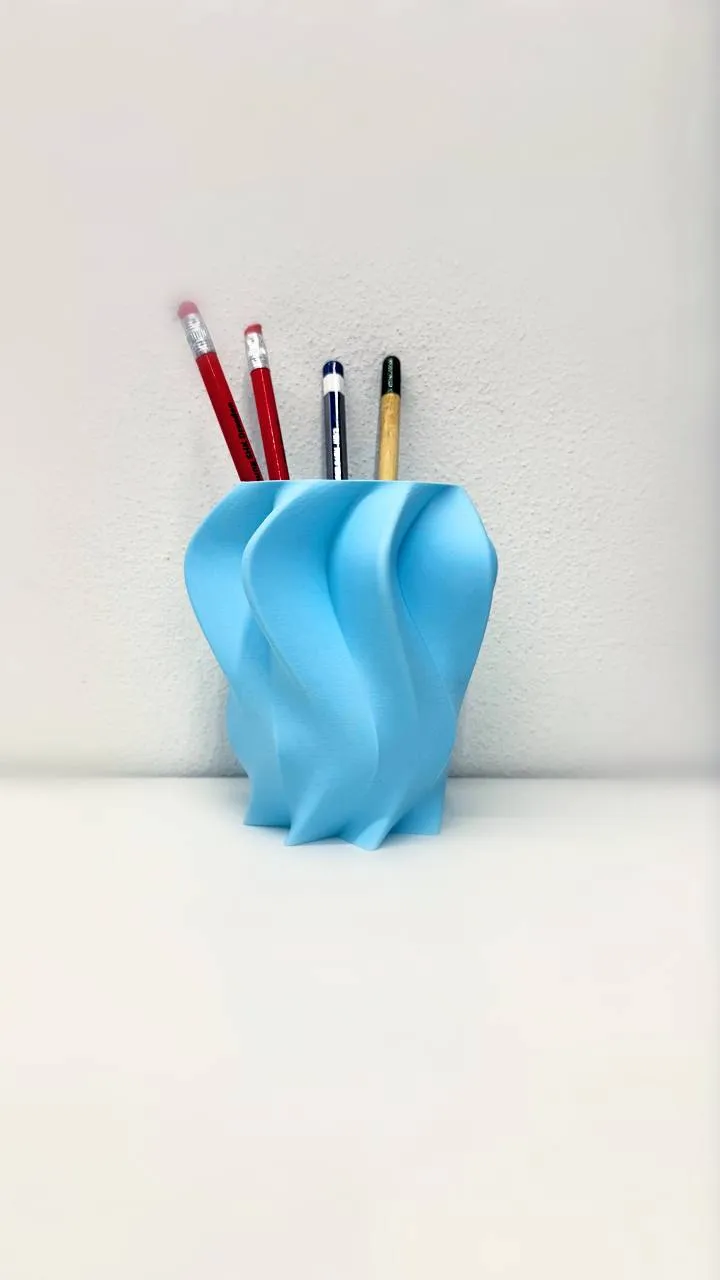 Elegant Wave Design Vase (stylish pen holder) by BerryMaker MakerWorld ...
