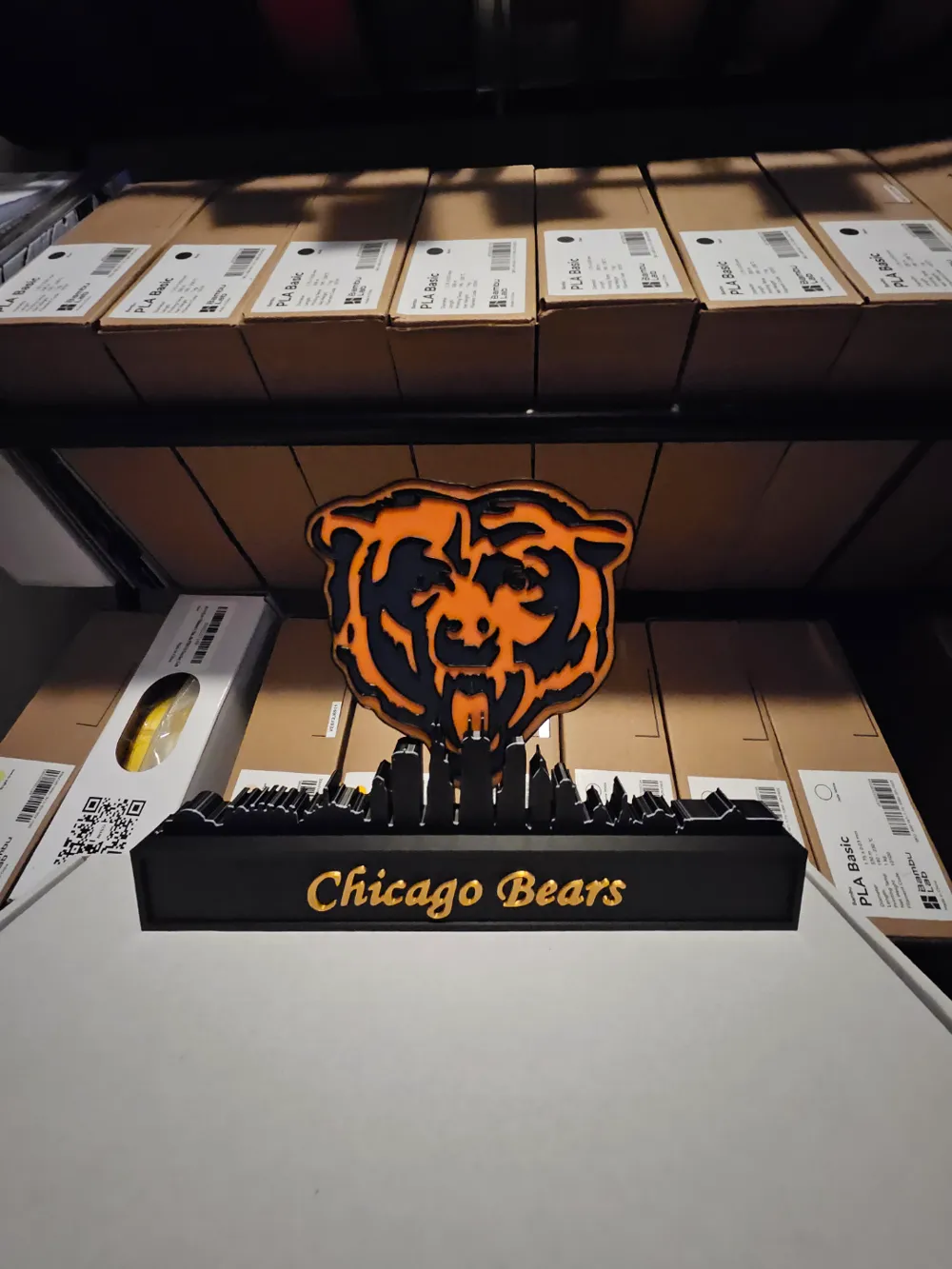 chicago bears with the skyline of Chicago NFL by Jessie_3d_art ...