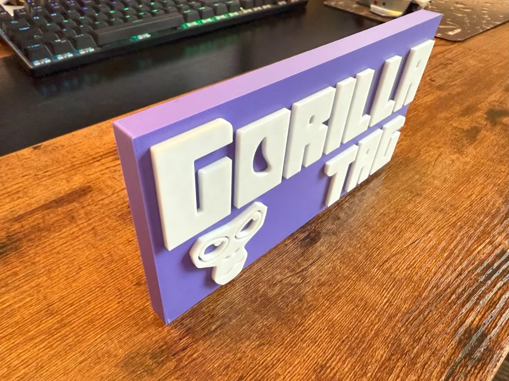 Gorilla Tag Logo Standing Sign by GDMFL - MakerWorld