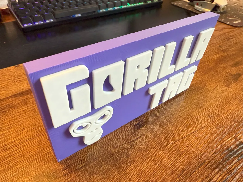 Gorilla Tag Logo Standing Sign by GDMFL - MakerWorld