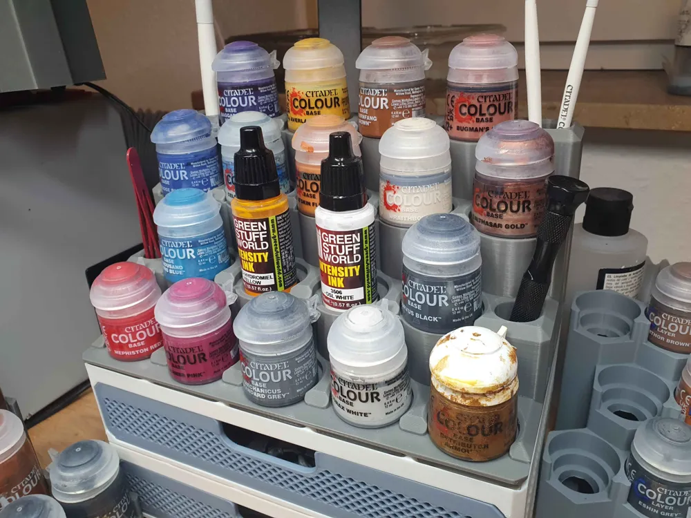 Gridfinity 5x3 Paintrack by J0nny - MakerWorld