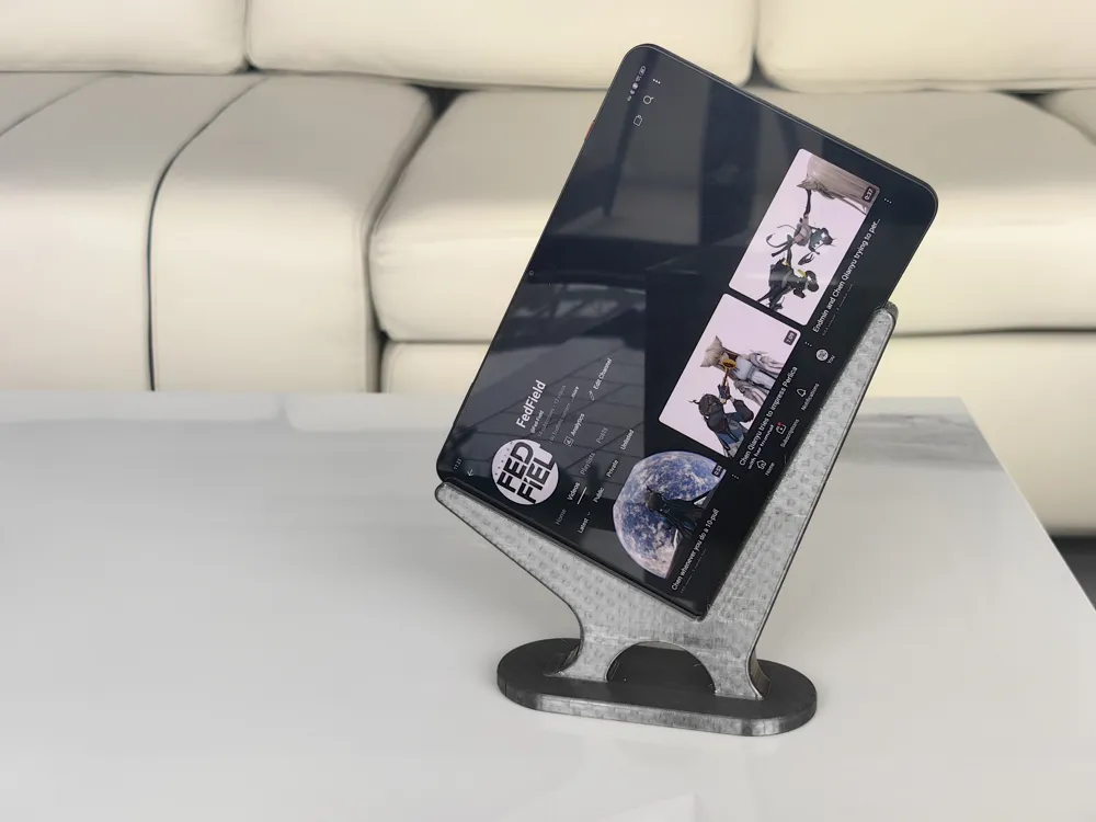 Sideways Tablet Stand - Free 3D Print Model - MakerWorld