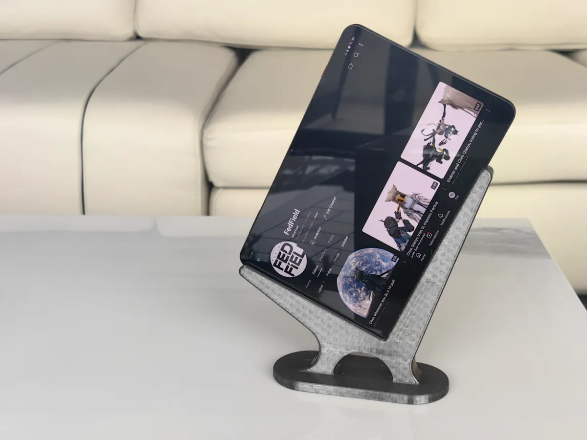 Sideways Tablet Stand - Free 3D Print Model - MakerWorld