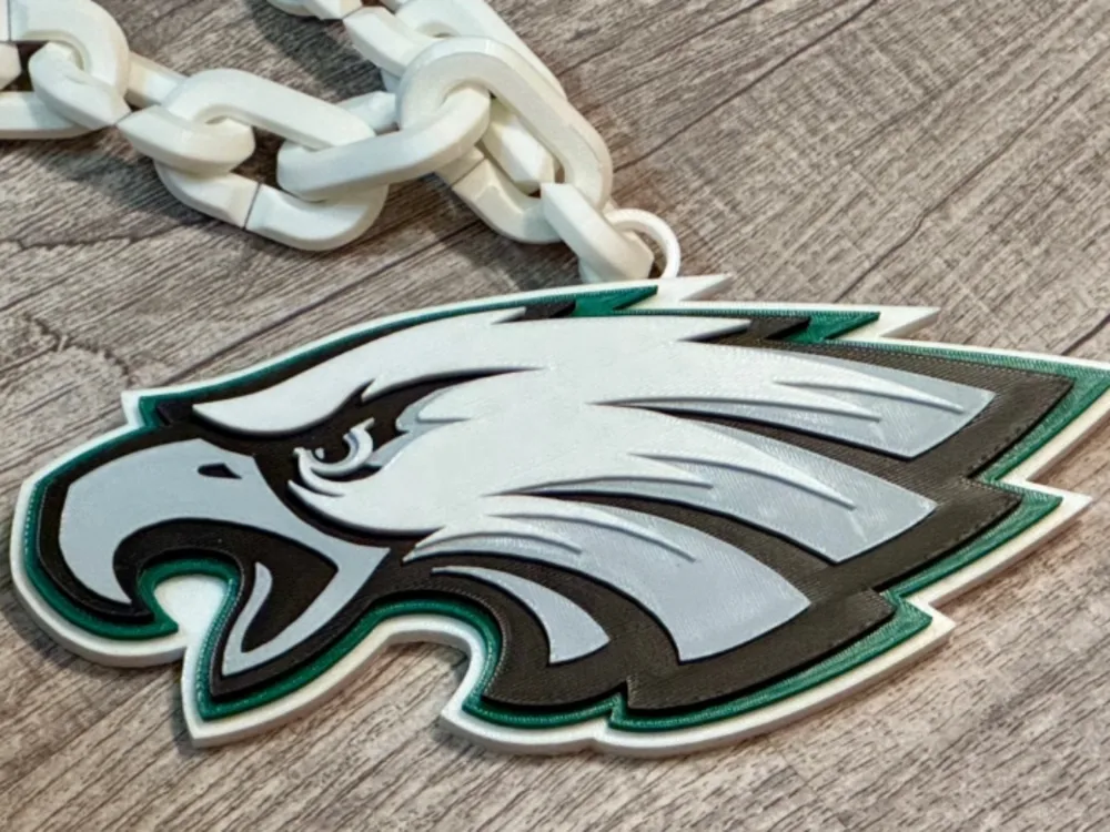 Philadelphia Eagles Oversized logo necklace chain - Free 3D Print Model ...