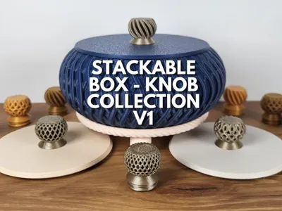 Stackable Bowl & Box - Knobs | Collection - MakerWorld: Download Free ...
