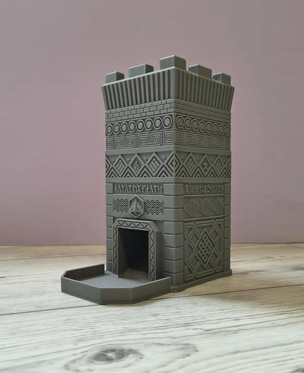 Nordic / Dwarven inspired dice tower by marynoster MakerWorld: Download ...