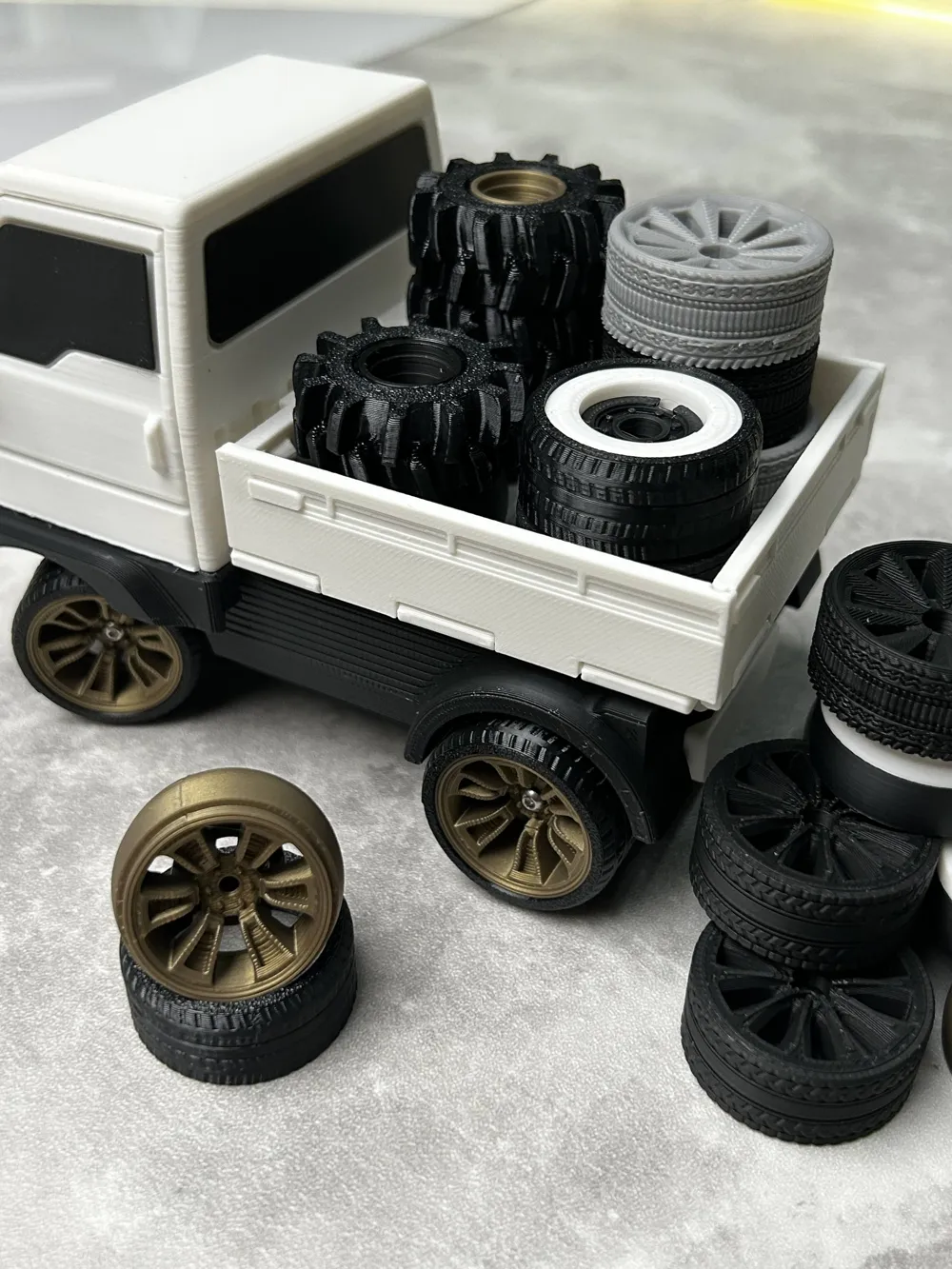 BambuTruck TPU Tires & Wheel (OnRoad/OffRoad) - Free 3D Print Model ...