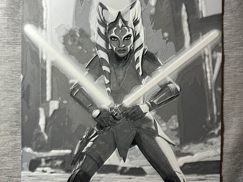 Forja de Ahsoka Tano Hueforge por Hey Ben - MakerWorld