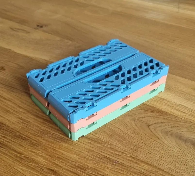 Foldable and stackable Crate by Hugo MakerWorld: Download Free 3D Models