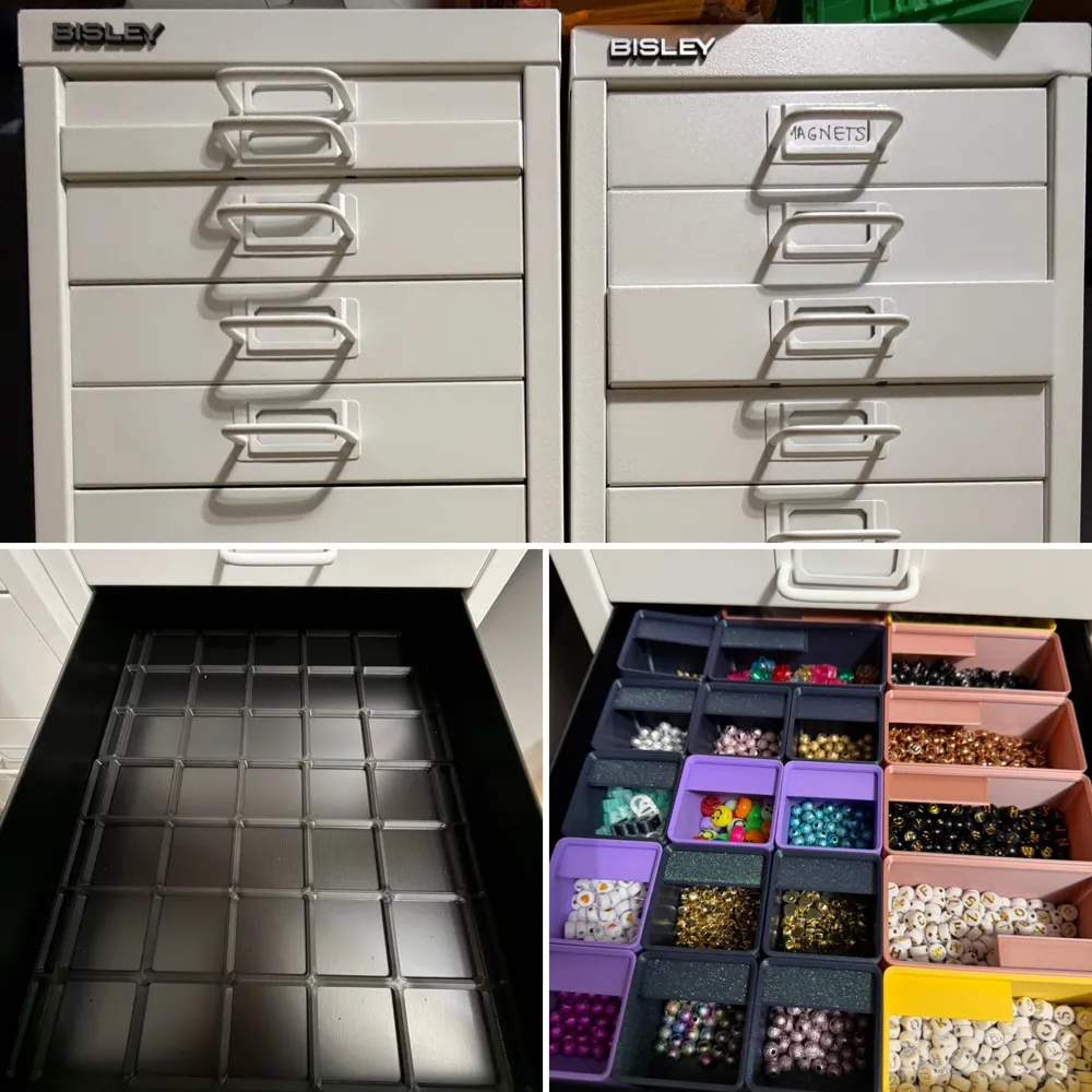 Bisley Cabinet Drawer Gridfinity Base - Free 3D Print Model - MakerWorld