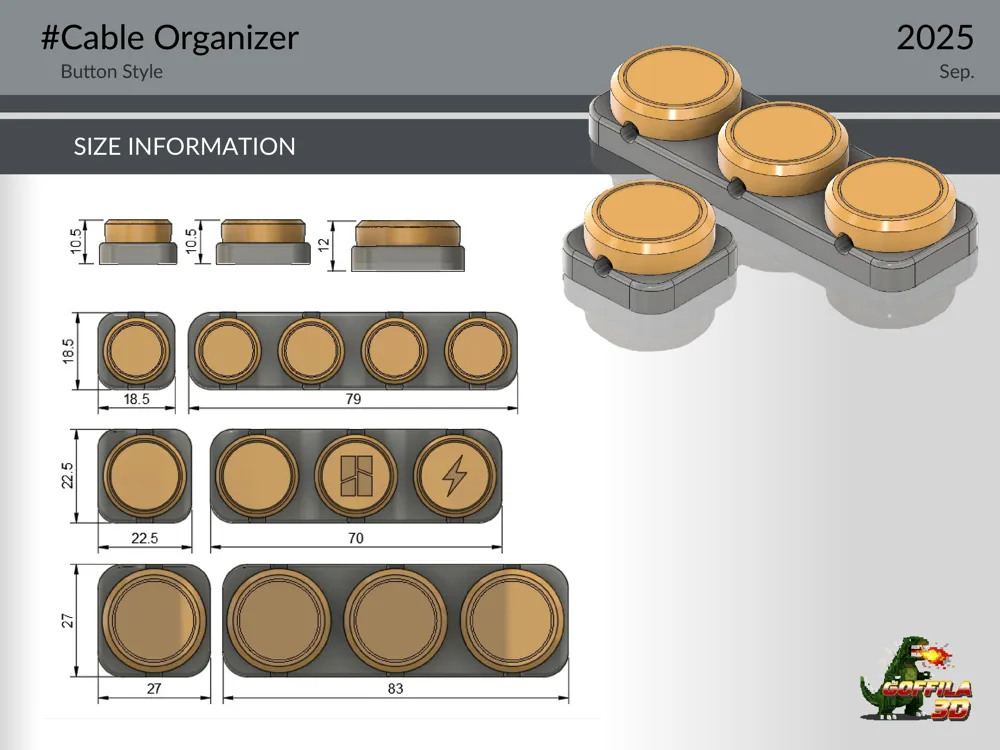 Cable Organizer - Free 3D Print Model - MakerWorld