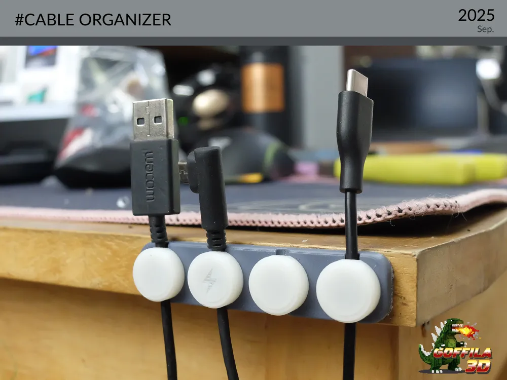 Cable Organizer - Free 3D Print Model - MakerWorld
