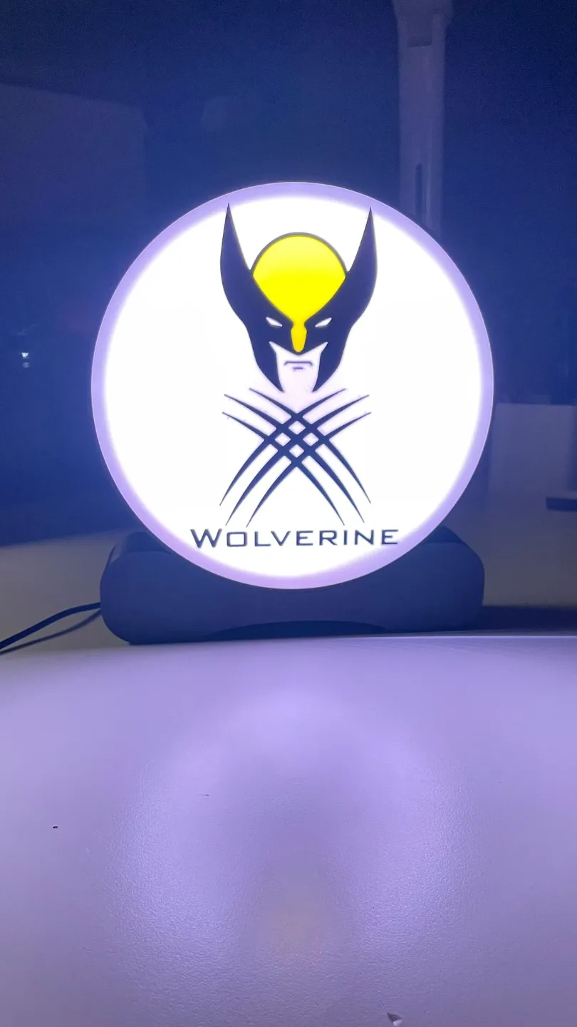 Front-DIY-Lightbox Wolverine by 3D-DIY - MakerWorld