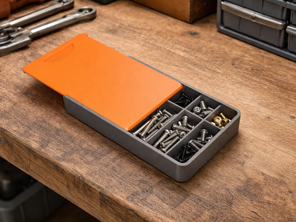 Screw box with lid - Free 3D Print Model - MakerWorld