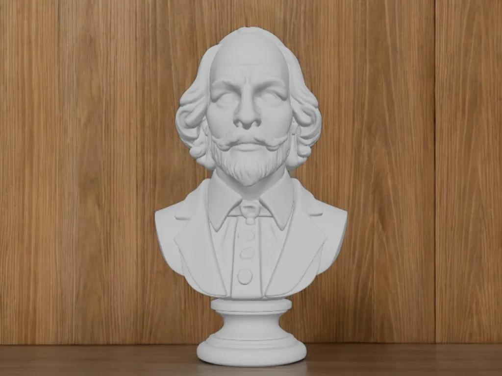 Statua di William Shakespeare - Modello di stampa 3D gratuito - MakerWorld
