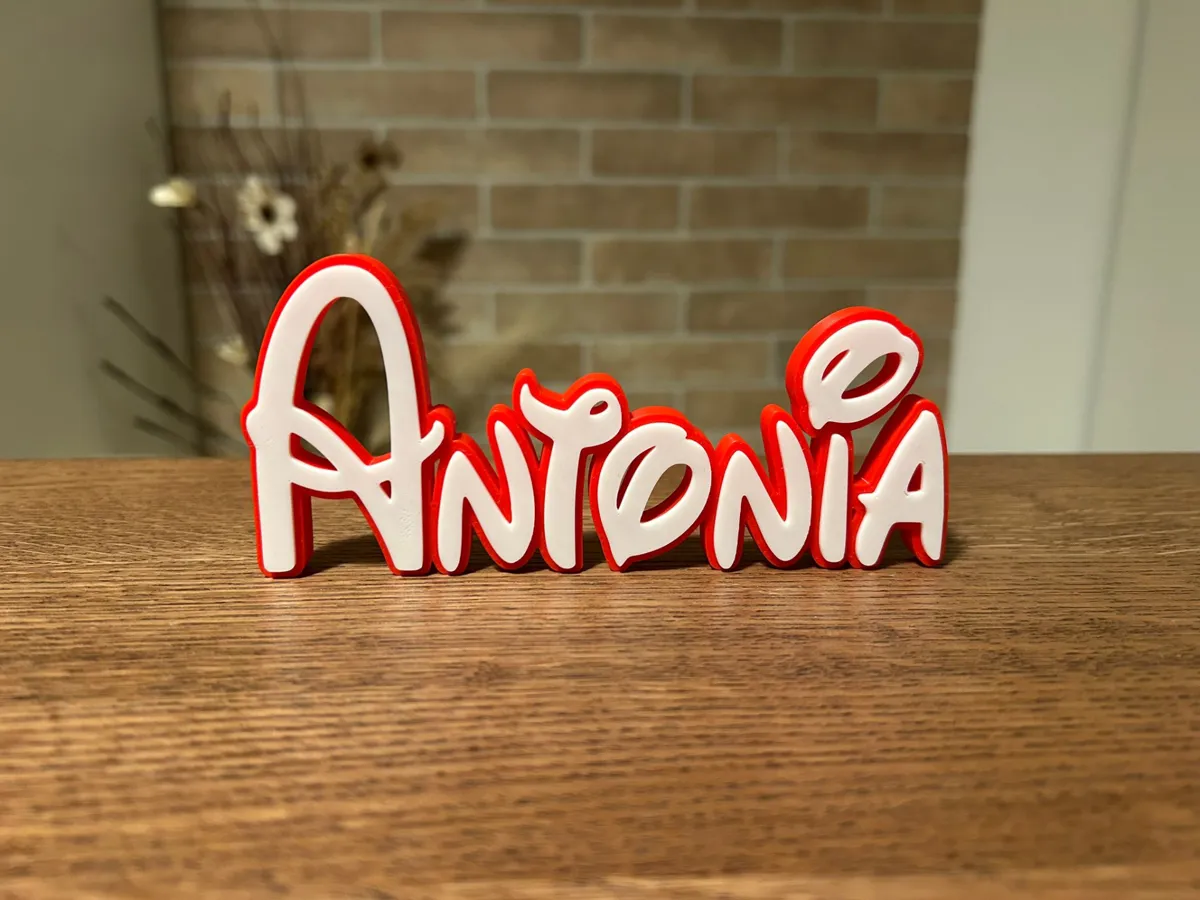 Antonia Name Disney Sign - Free 3D Print Model - MakerWorld