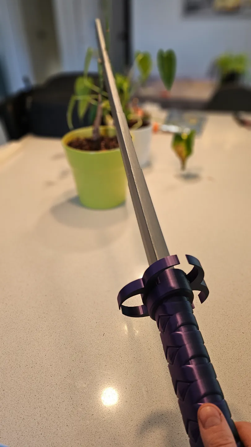 Katana V2 Samurai Sword Pip dual color no ams by Tommy Gun MakerWorld: Download Free 3D Models