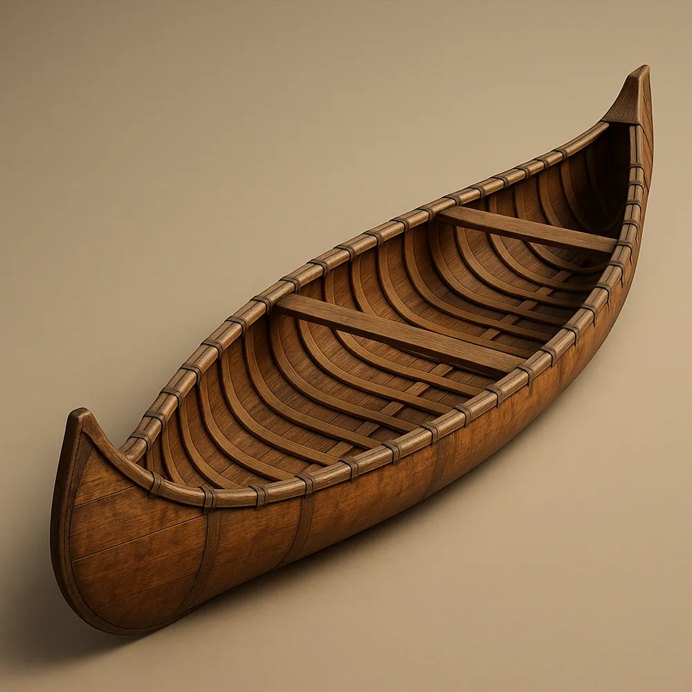 Canoe - Traditional Americans Native scale 1/10 - Free 3D Print Model ...