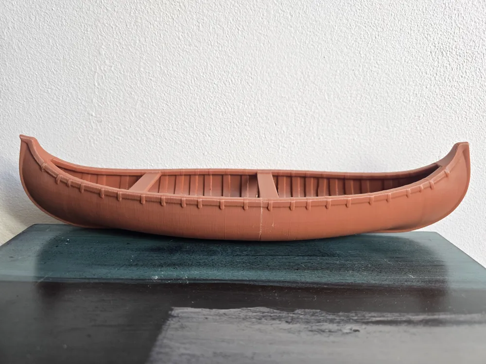Canoe - Traditional Americans Native scale 1/10 - Free 3D Print Model ...