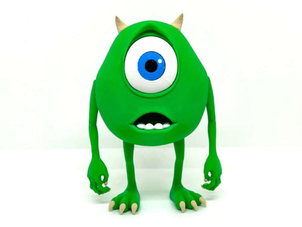 Mike wazowski - No AMS - Multi-part - Free 3D Print Model - MakerWorld