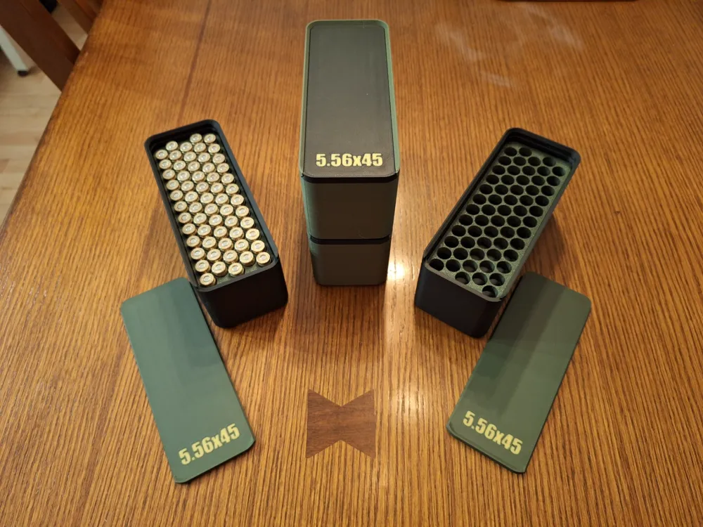5.56x45, 60 Round, Stackable, Compact Ammo Box by Jonah - MakerWorld