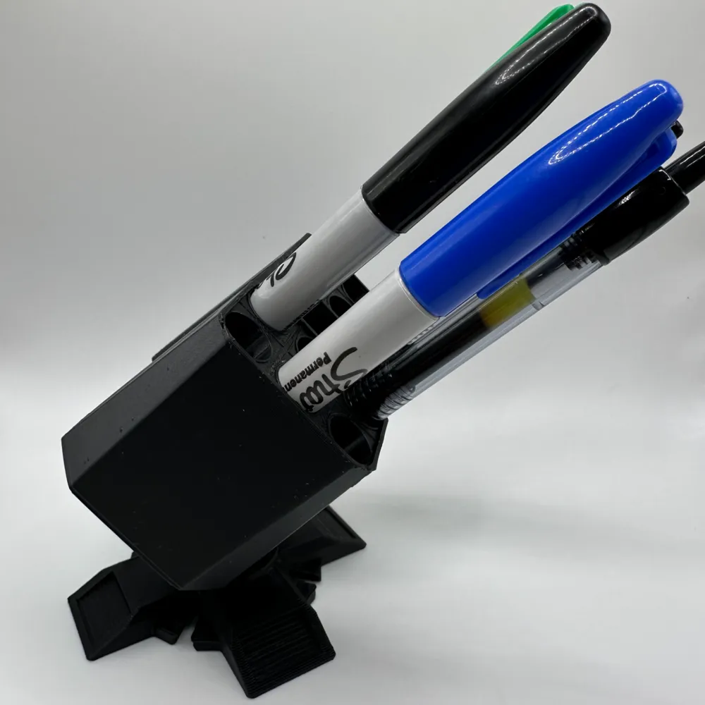Rotating Turret - Pen/Pencil Holder Remixed by Deltree3D MakerWorld ...