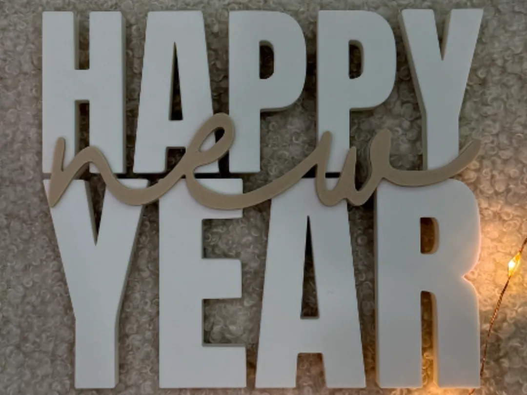 Frohes Neues Jahr – Kostenloses 3D-Druckmodell – MakerWorld