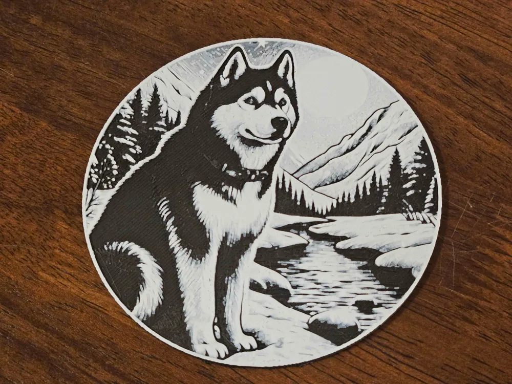 Husky Coaster by Yandalf - MakerWorld