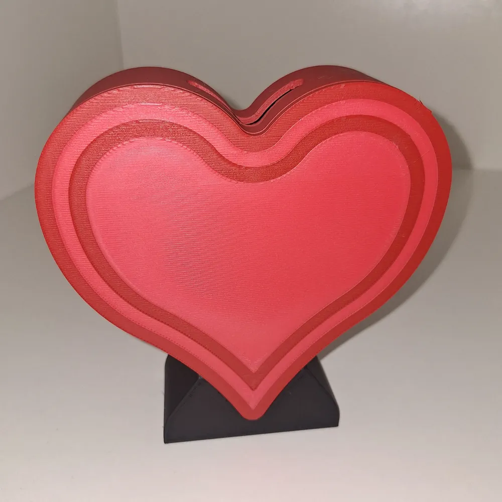 Heart Piggy Bank by WizardCat - MakerWorld