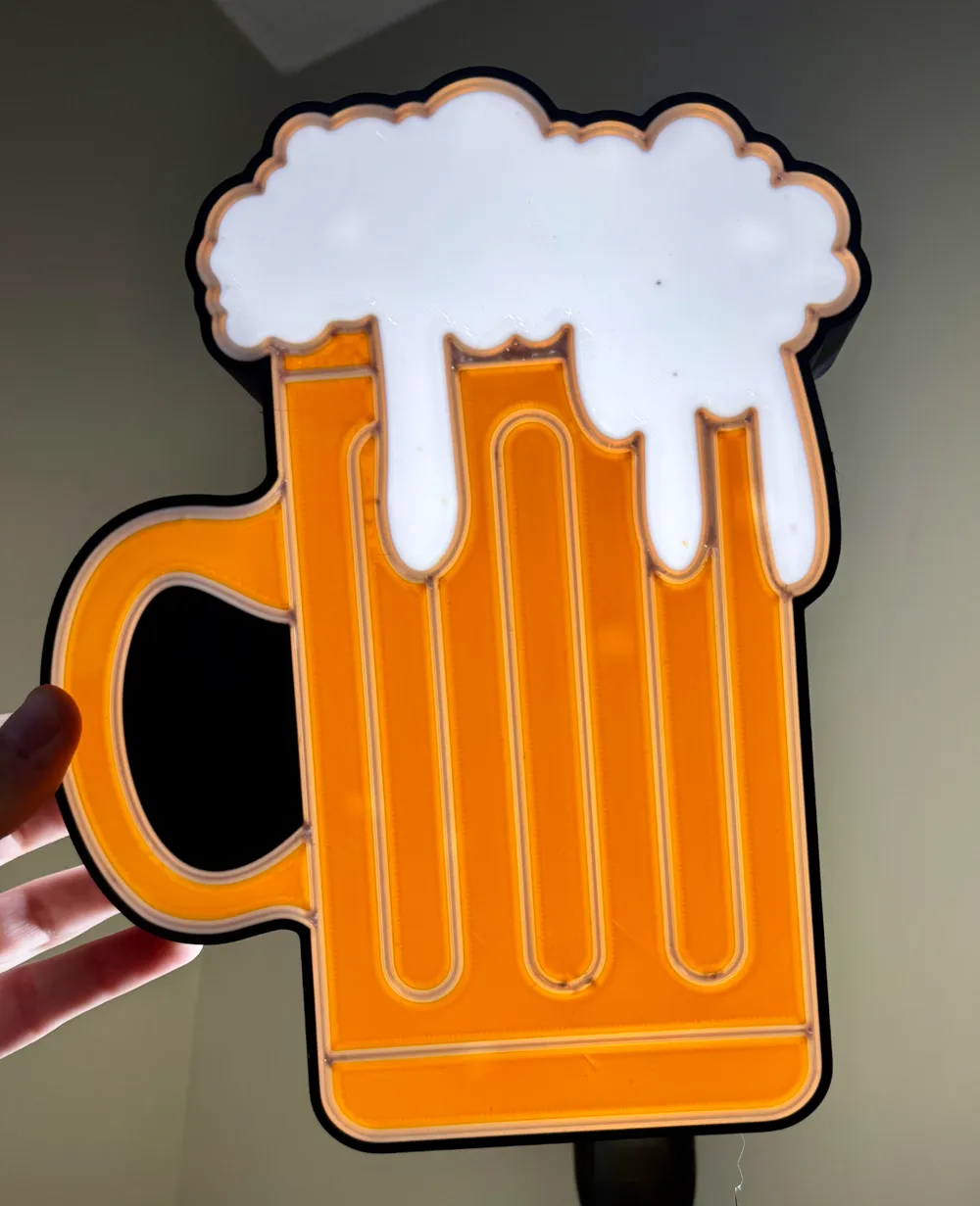 Beer Light Box / Lamp by Printedmagic3d - MakerWorld