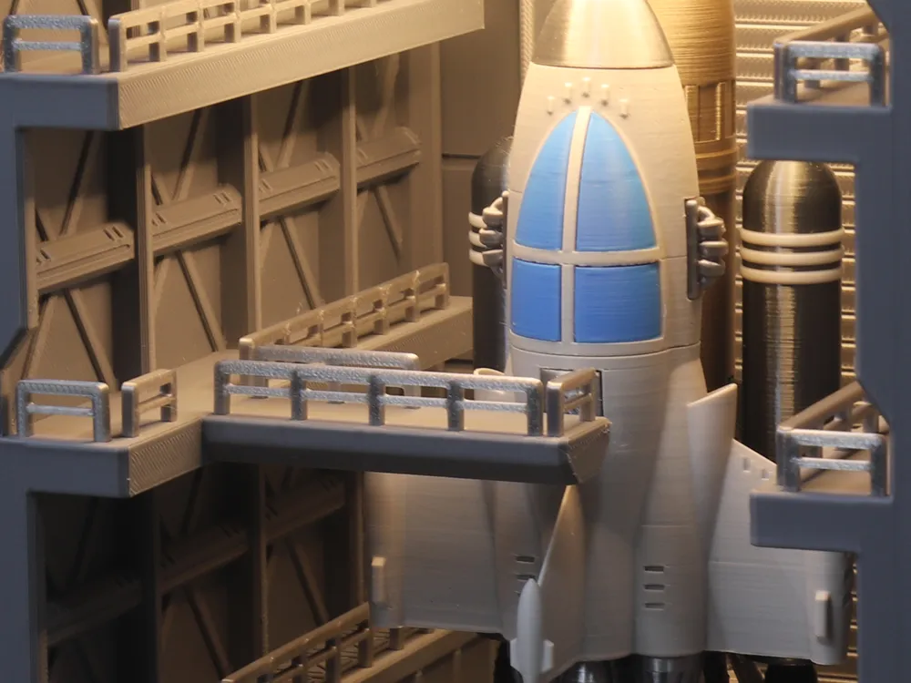 Space Shuttle Hangar book nook - Free 3D Print Model - MakerWorld