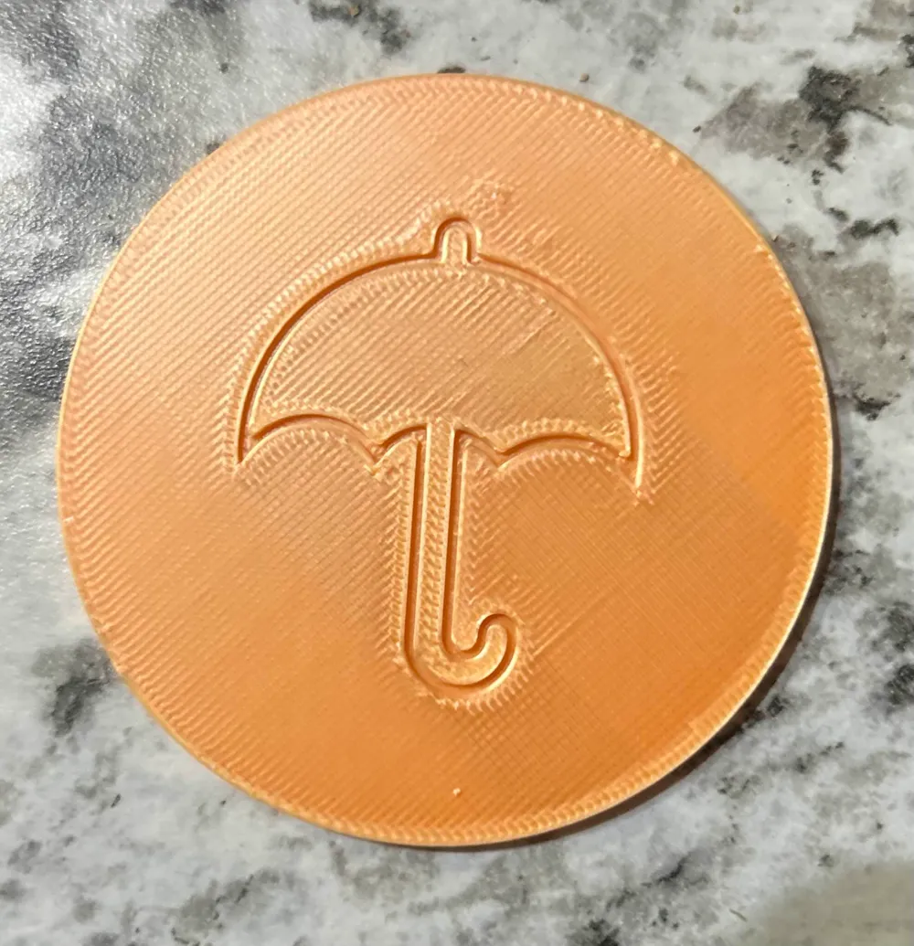 Squid Game Dalgona Honeycomb Umbrella Coaster by kaed - MakerWorld