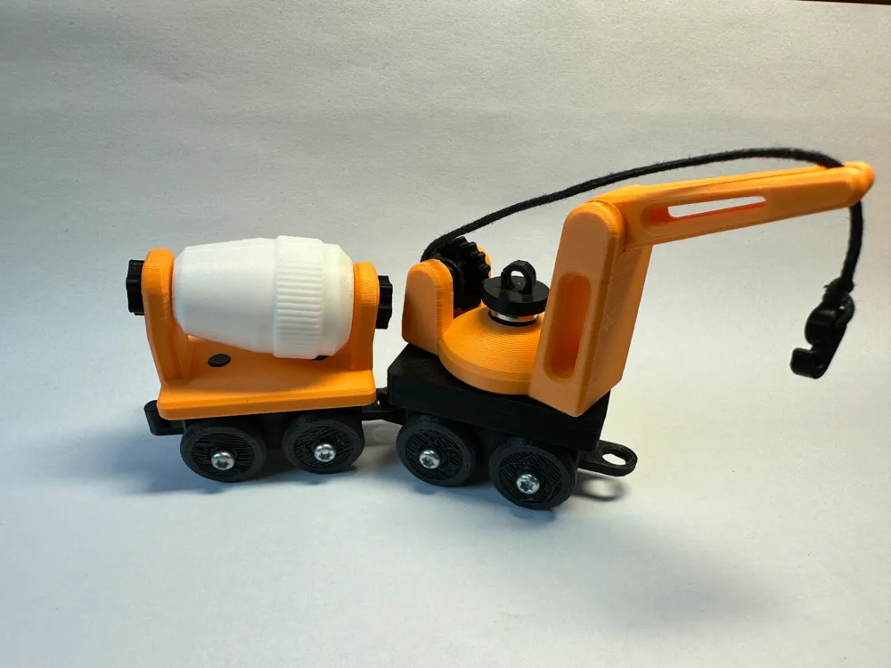 Concrete Mixer for Tiny Train- Ikea Lillabo/Brio - Free 3D Print Model ...