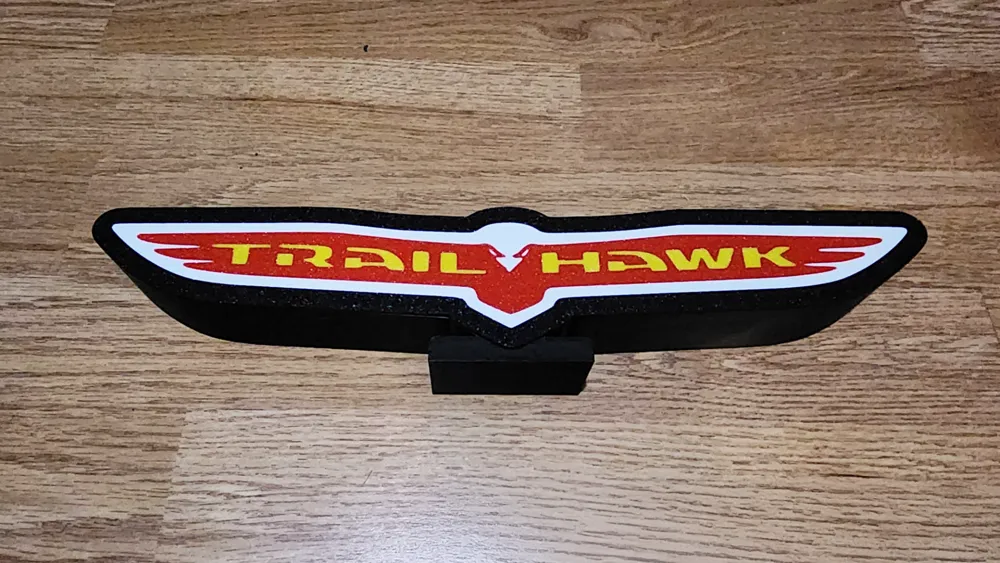 Jeep Cherokee Trail Hawk Logo - LED Light Box by MayHemMakerWorld ...