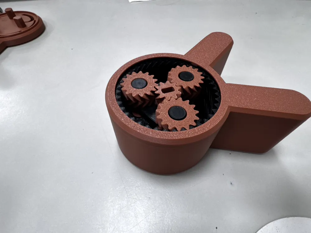 Planetary gear Hand-cranked fan - Free 3D Print Model - MakerWorld