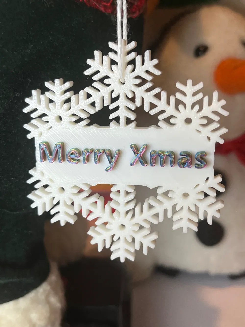 Christmas snowflake customizable by Olivier3d68 - MakerWorld
