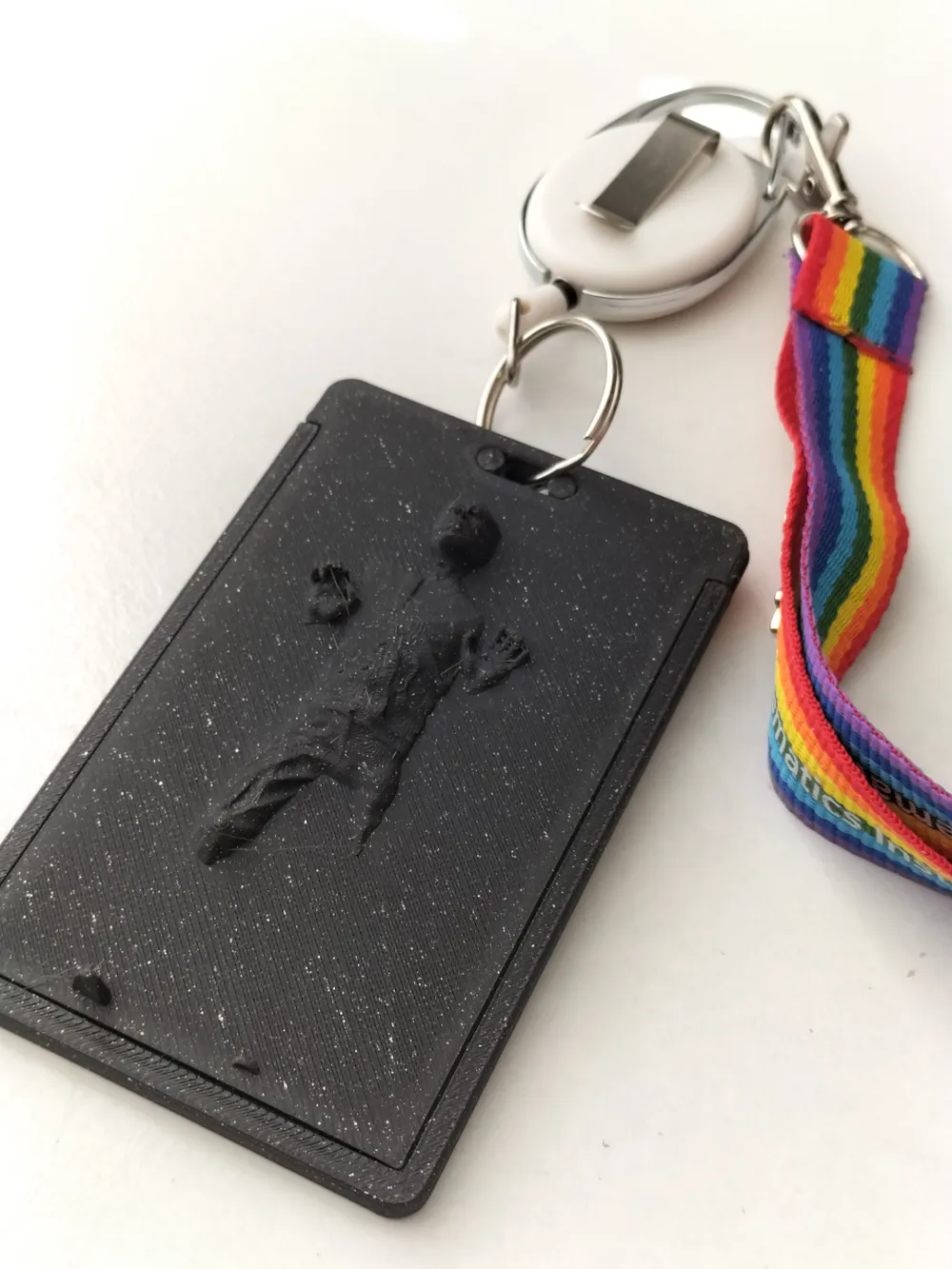 Han Solo carbonite ID badge holder Star Wars Remixed by Minor_Frog MakerWorld: Download Free 3D ...