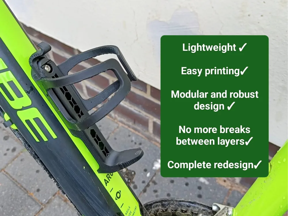 robust bike bottle holder V2 by 3D_StuffMakerWorld: Download Free 3D Models