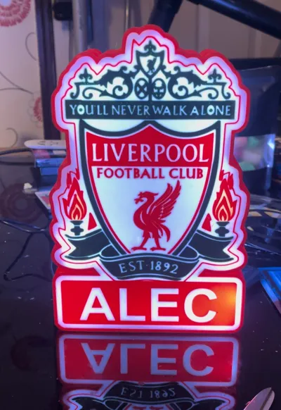 Liverpool fc led light box by flavour.vapess - MakerWorld