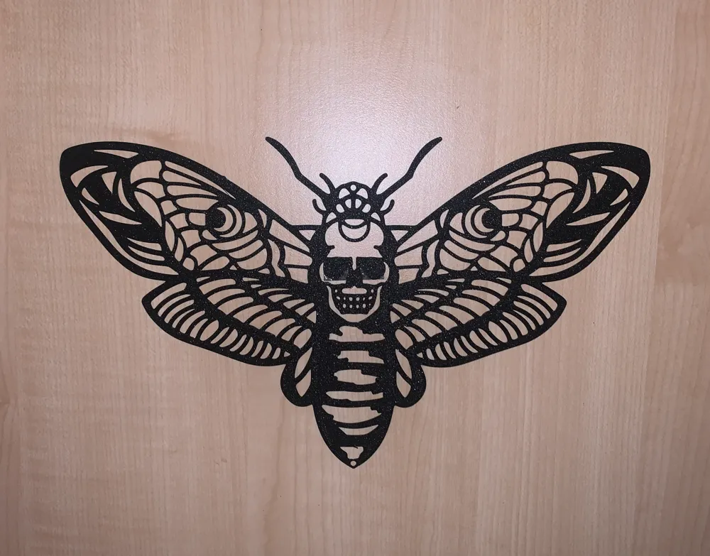 Gothic Motte Wanddeko Gothc Moth Wall decoration by gare-sb - MakerWorld