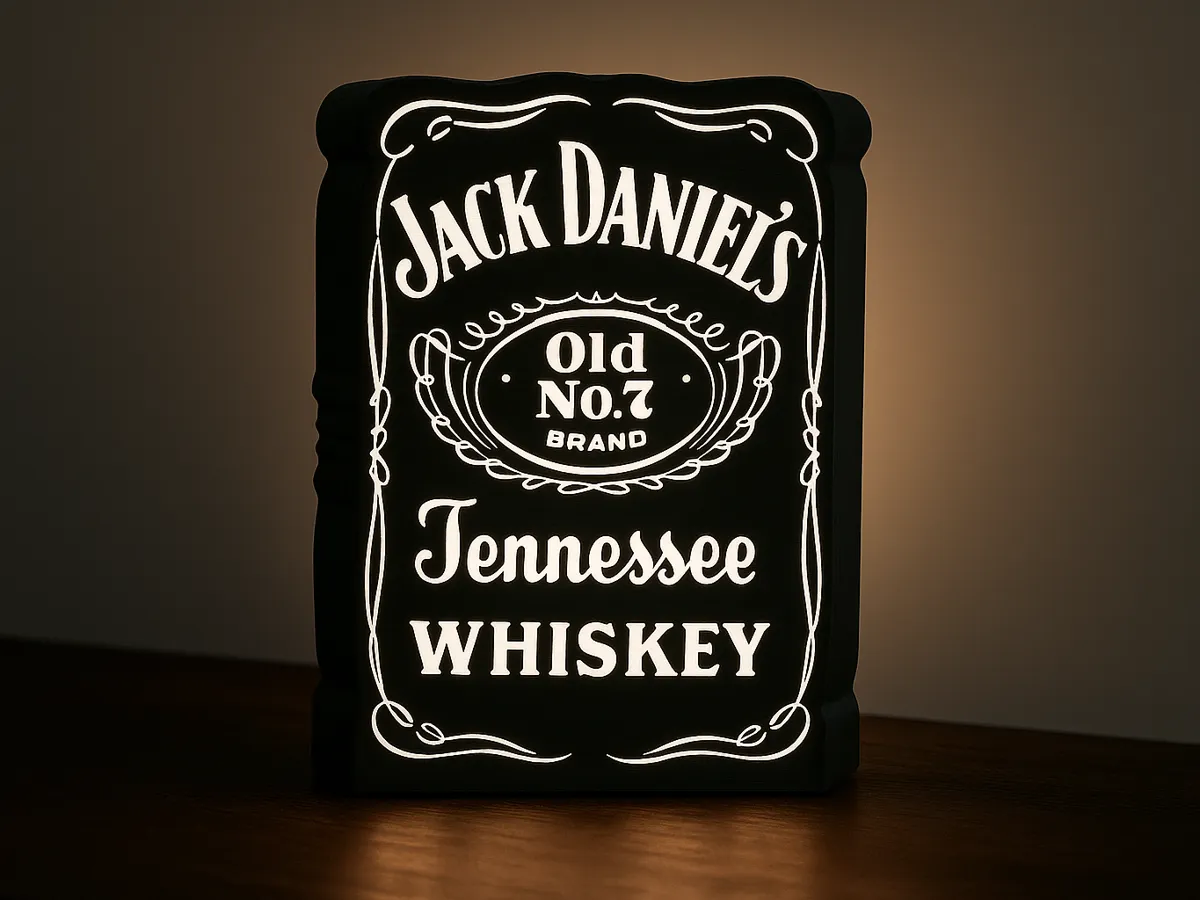 Jack Daniels - Lightbox by leafy_priints MakerWorld: Download Free 3D ...