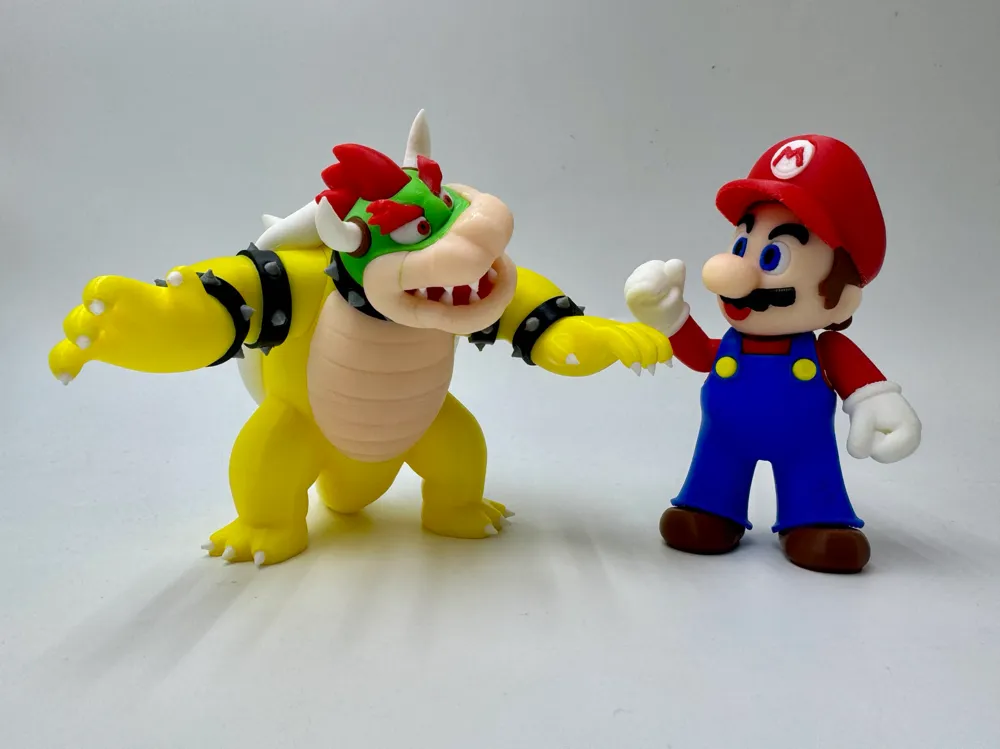 Bowser with articulated joints & spinning bracelet Remixed by Petoi ...