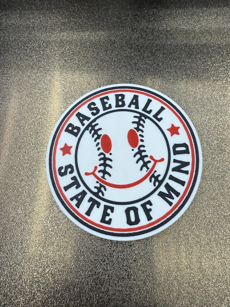 BASEBALL STATE OF MIND COASTER by 3Dprinting4funMakerWorld: Download ...