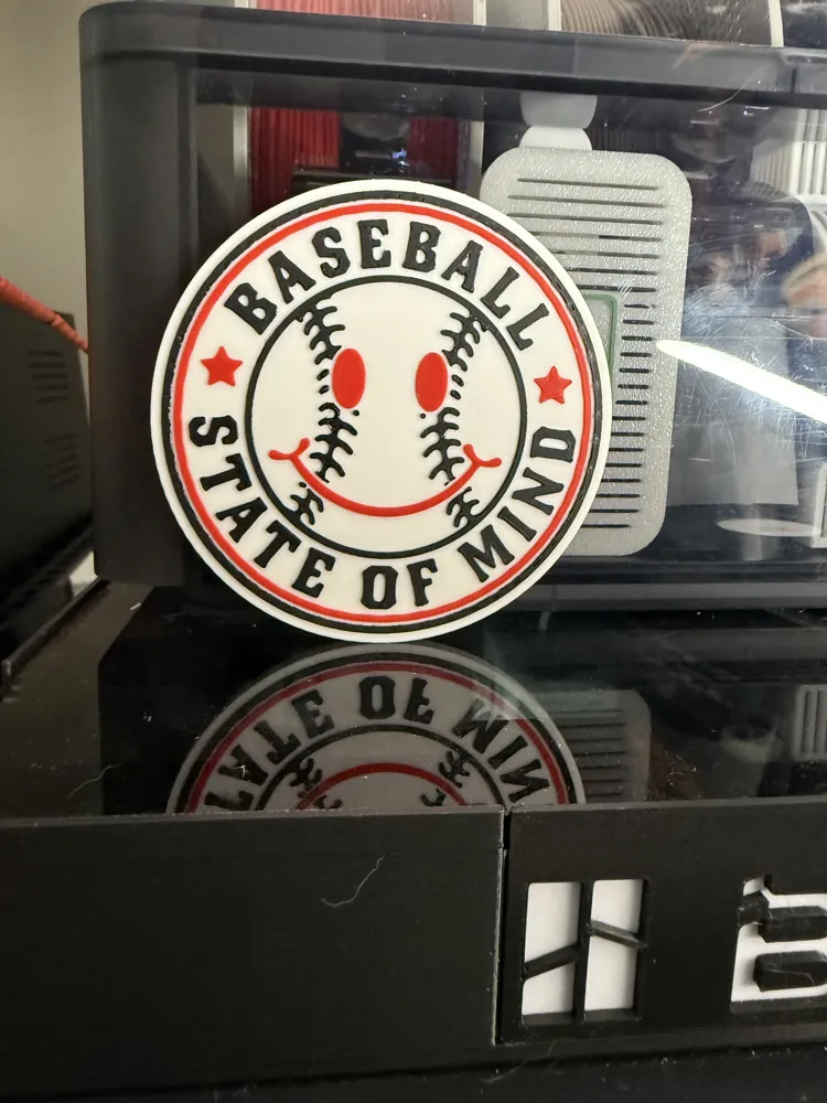 BASEBALL STATE OF MIND COASTER by 3Dprinting4funMakerWorld: Download ...