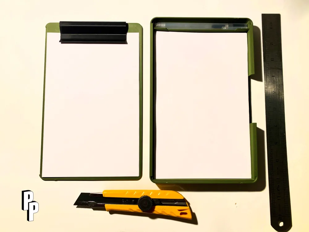 Scrap paper NotePad with integrated Clipboard - Letter sized paper (cut ...