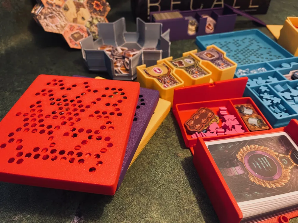 Recall Board game insert - Free 3D Print Model - MakerWorld