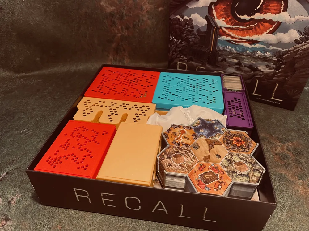 Recall Board game insert - Free 3D Print Model - MakerWorld