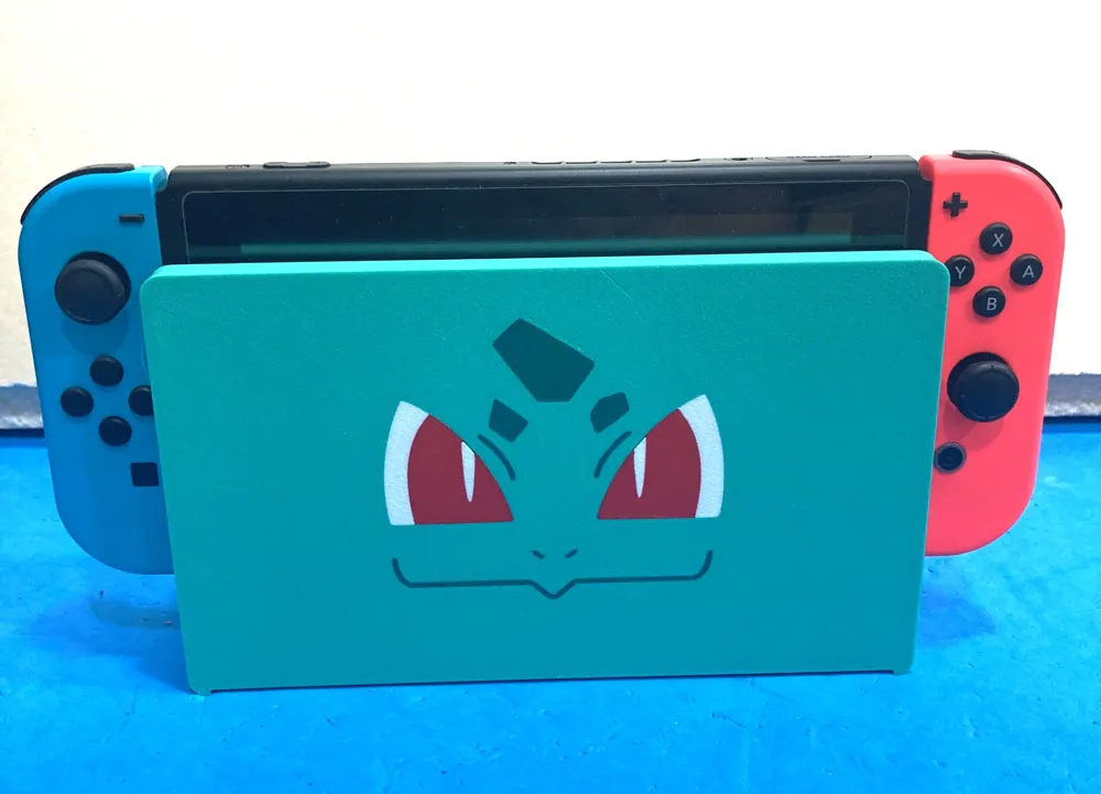 Bulbasaur Nintendo Switch Oled cover by Franchescor - MakerWorld